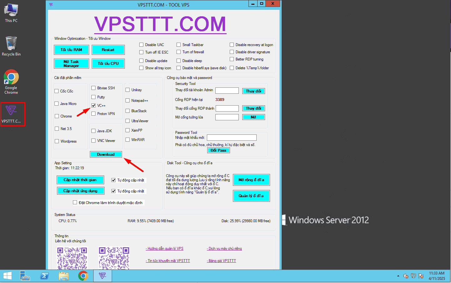 Hướng dẫn cài đặt Visual C++ Redistributable (2015–2022) - VPSTTT